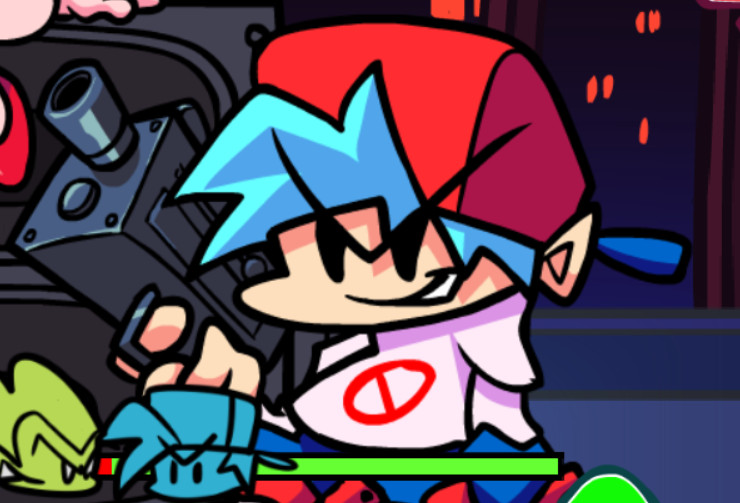 Pico with Daddy Dearests' head Mod for Friday Night Funkin' | FNF Mods
