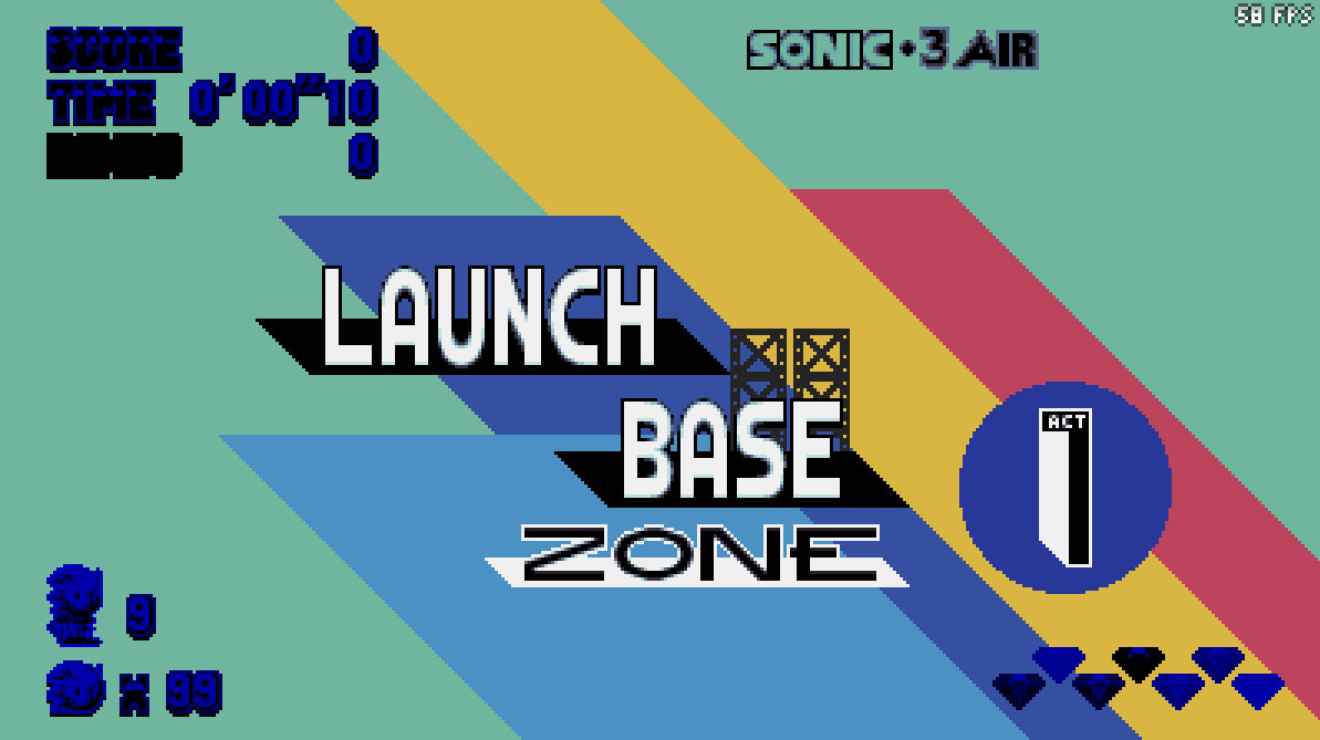 Sonic Mania Style Title Cards Mod for Sonic 3 A.I.R. | S3AIR Mods