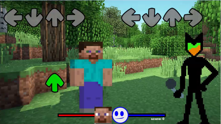 Vs Steve Minecraft Mod for Friday Night Funkin' | FNF Mods
