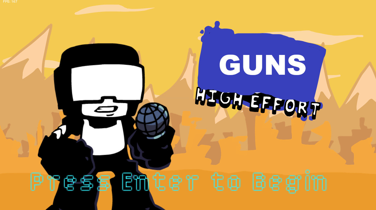 High Effort Guns Mod for Friday Night Funkin' | FNF Mods