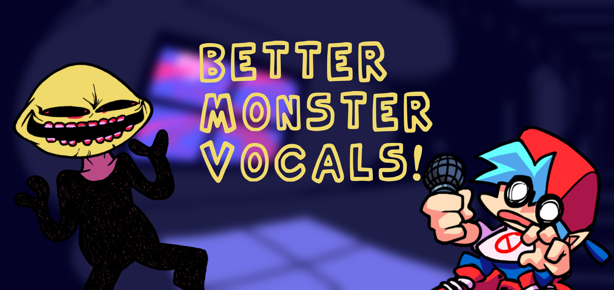 Fixed monster vocals Mod for Friday Night Funkin' | FNF Mods