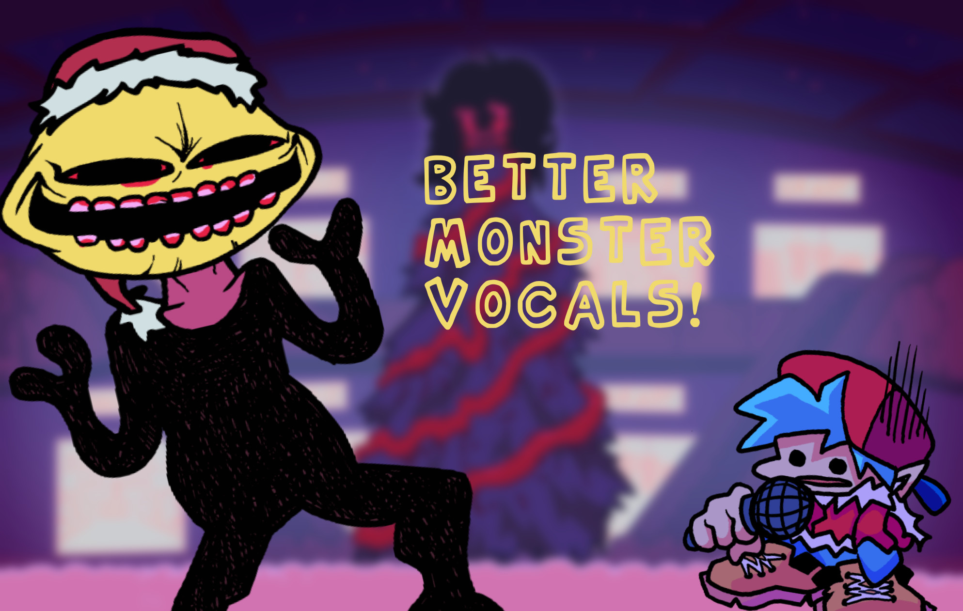 Fixed monster vocals Mod for Friday Night Funkin' | FNF Mods