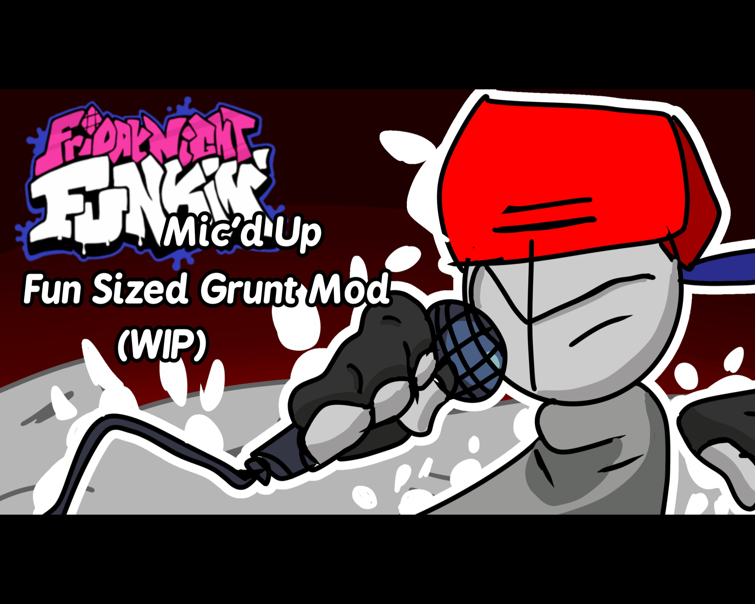 FNF Mic'd Up Fun Sized Grunt Mod (WIP) [Friday Night Funkin'] [Mods]