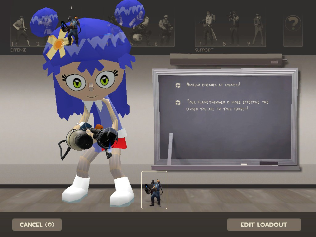 Ami Onuki over Pyro Mod for Team Fortress 2 | TF2 Mods