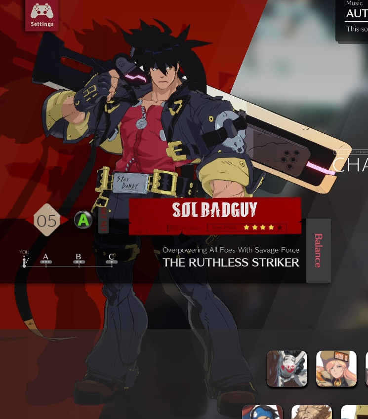 Sol Badguy Space Dandy Color Palette Mod for GUILTY GEAR -STRIVE ...