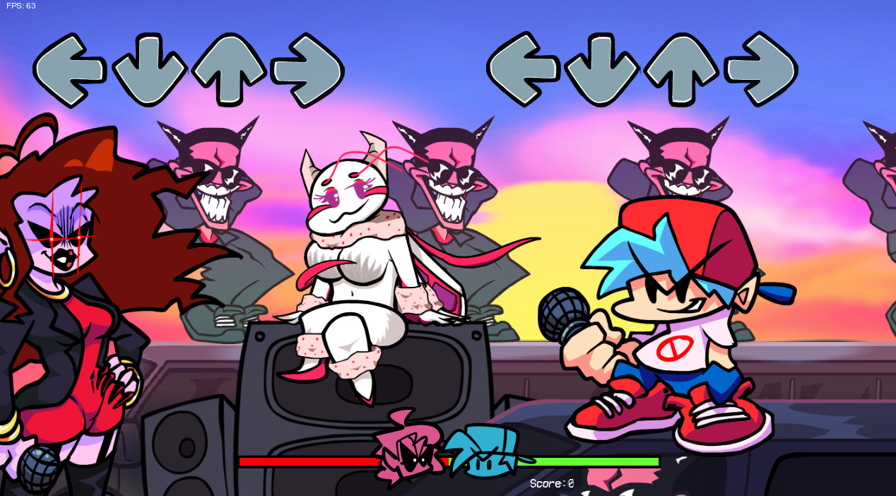 "Fun-Sized" Sakuroma GF Skin Mod for Friday Night Funkin' | FNF Mods