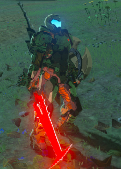 DOOM Eternal Crucible over Master Sword Mod for The Legend of Zelda ...