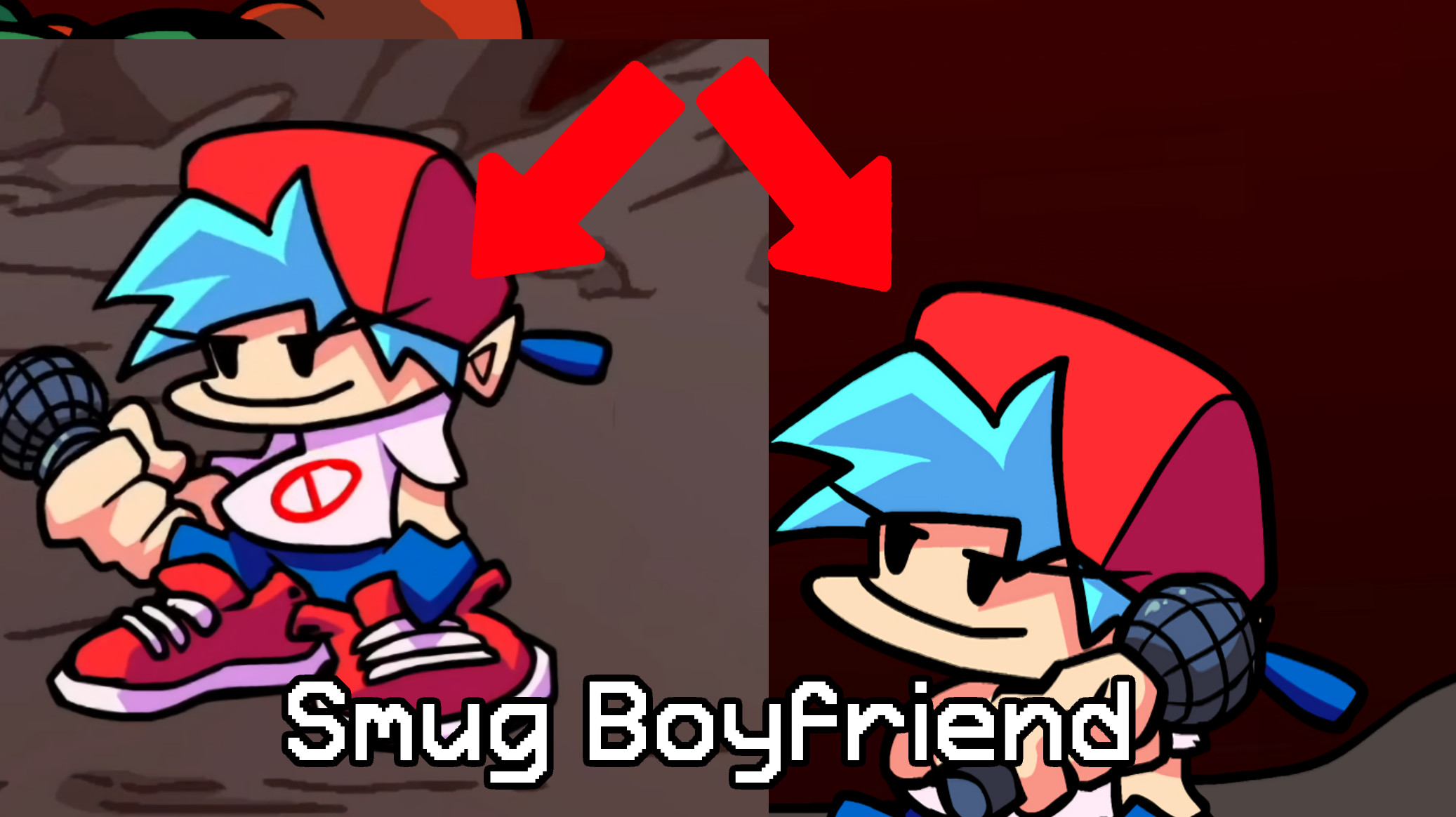 Smug Boyfriend Mod for Friday Night Funkin' | FNF Mods