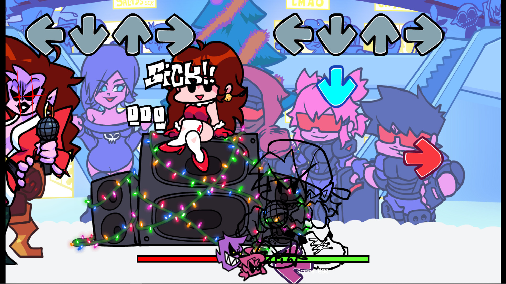 Outline BF Mod for Friday Night Funkin' | FNF Mods