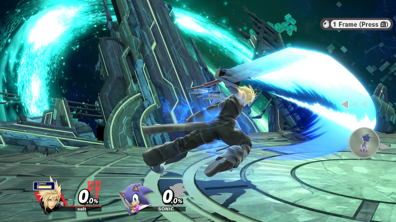 Cloud with different Limit Break Trail [Super Smash Bros. Ultimate] [Mods]