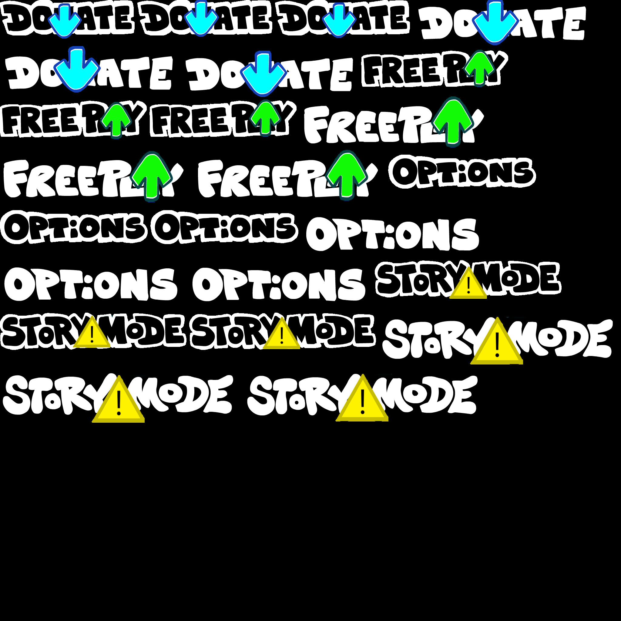 fnf (up and down only and left warning notes!) Mod for Friday Night ...