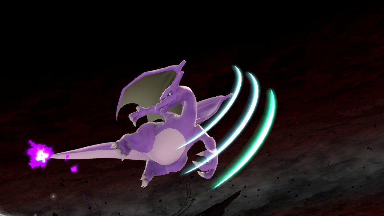 Emerald and Purple Charizard Effects Mod for Super Smash Bros. Ultimate ...