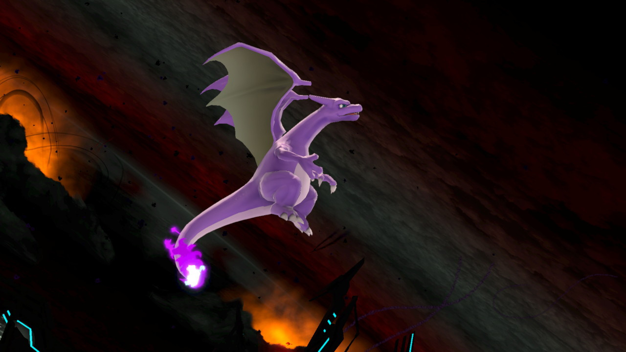 Emerald and Purple Charizard effects [Super Smash Bros. Ultimate] [Mods]