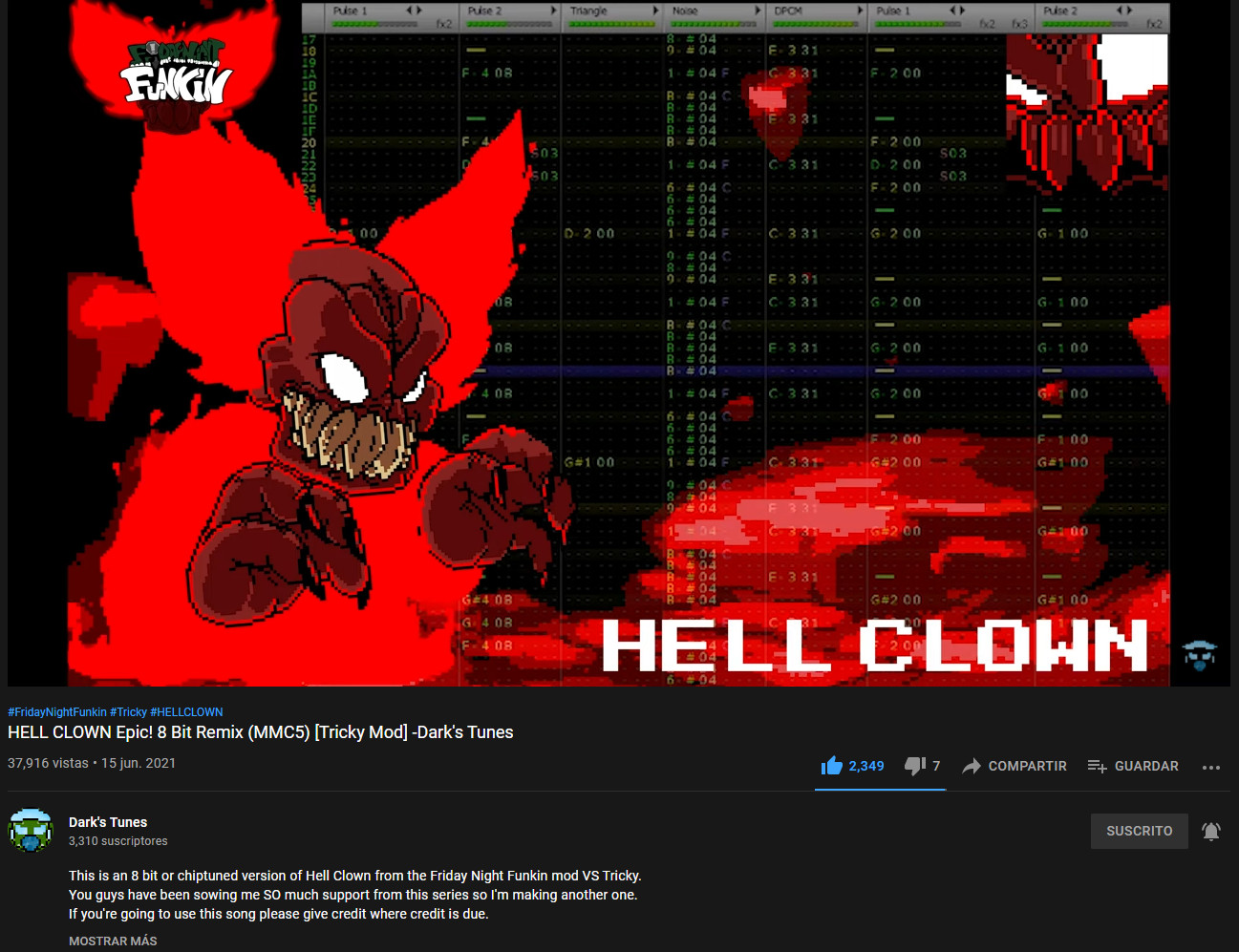 The Full-Ass Tricky Mod 8-Bits [Friday Night Funkin'] [Mods]