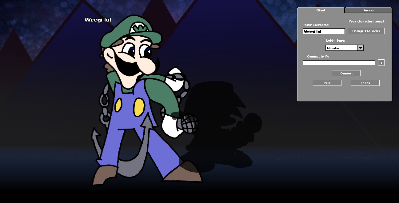 Multiplayer Weegi Mod for Friday Night Funkin' | FNF Mods