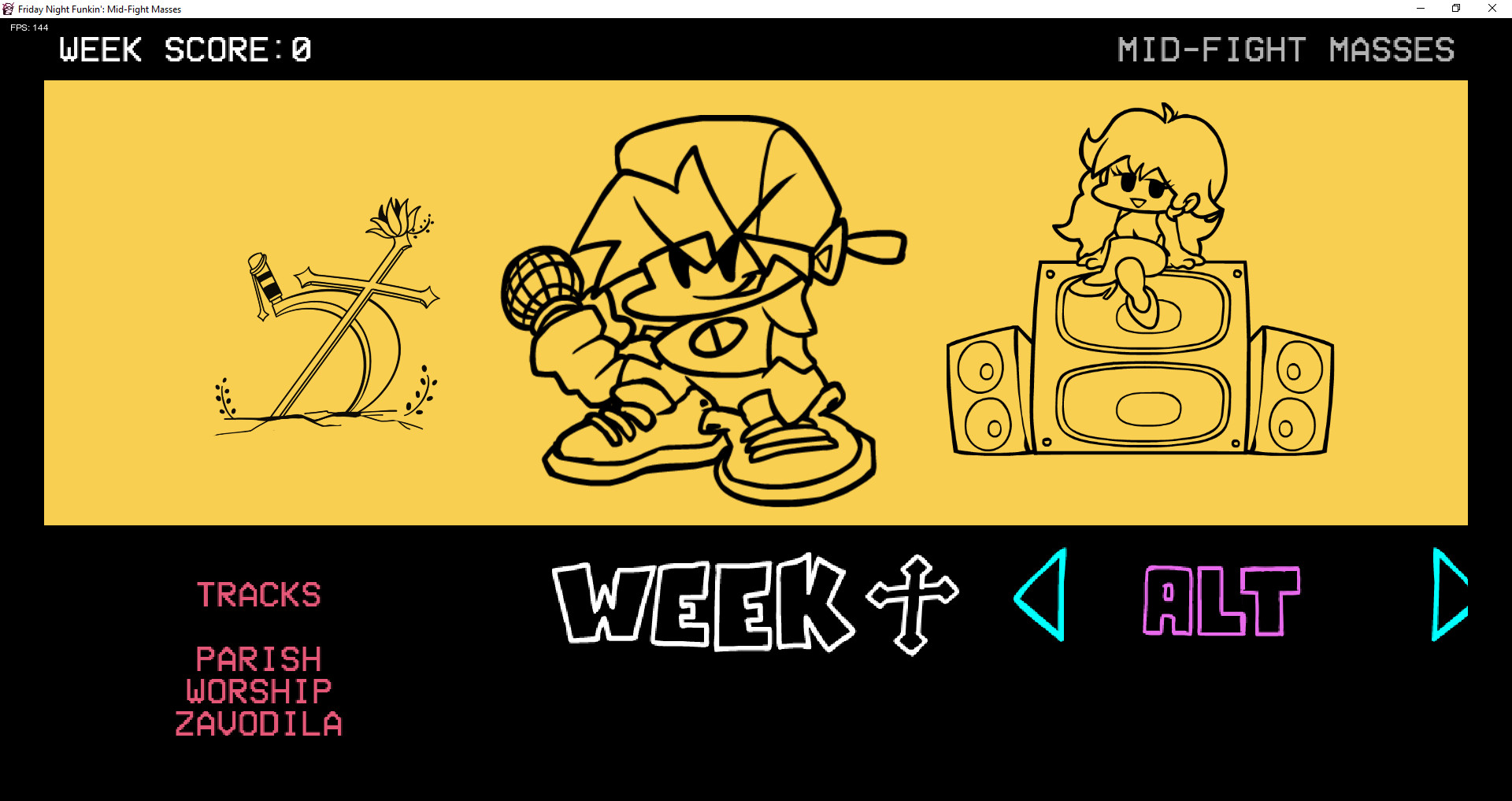 v.s. stickman mid fight masses (new gospel song) Mod for Friday Night ...