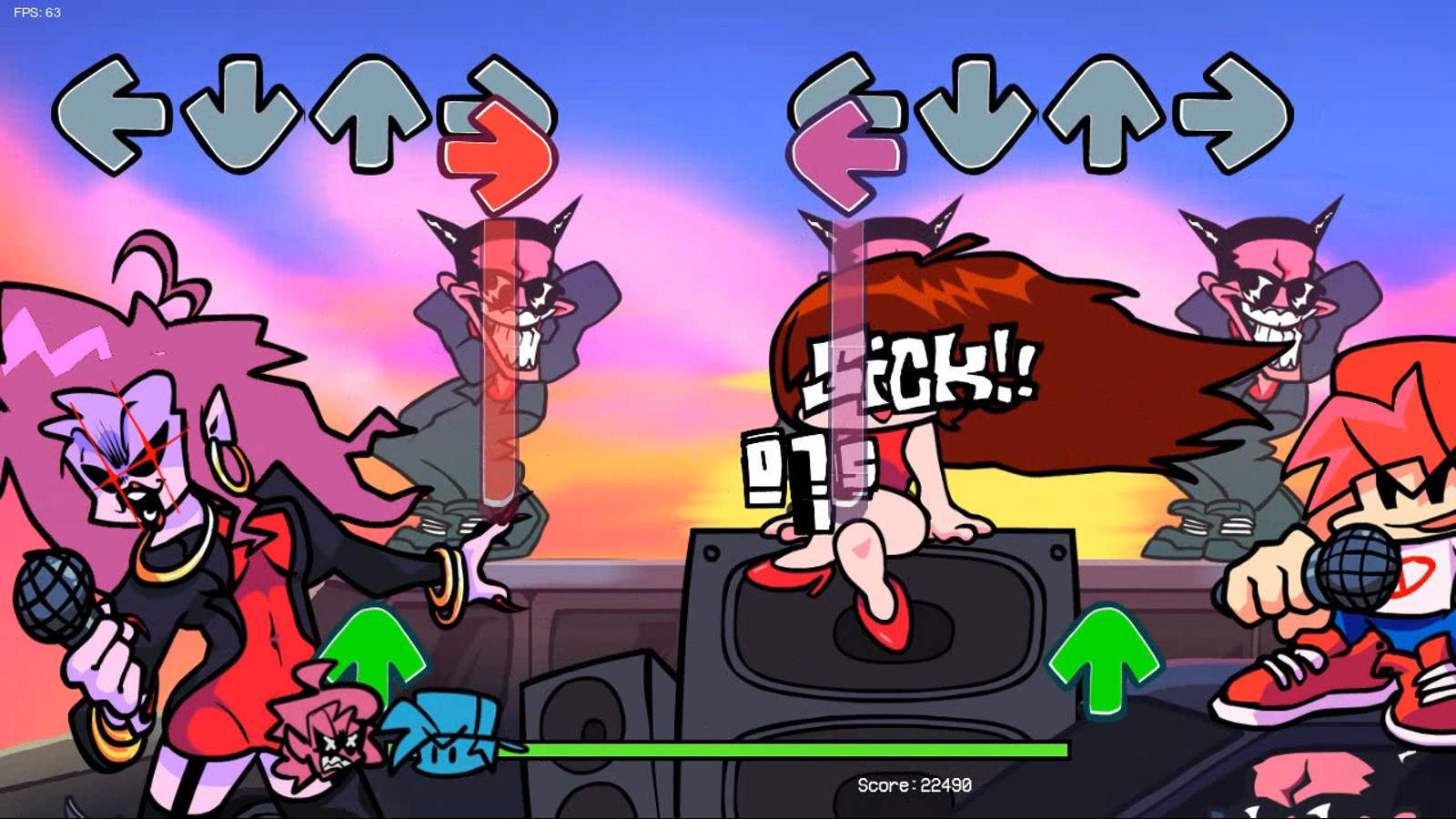 Note-Colored Characters Mod for Friday Night Funkin' | FNF Mods