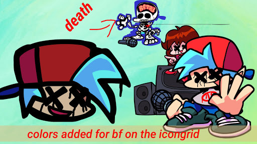 COLLAPSED BOYFRIEND (skin mod) Mod for Friday Night Funkin' | FNF Mods