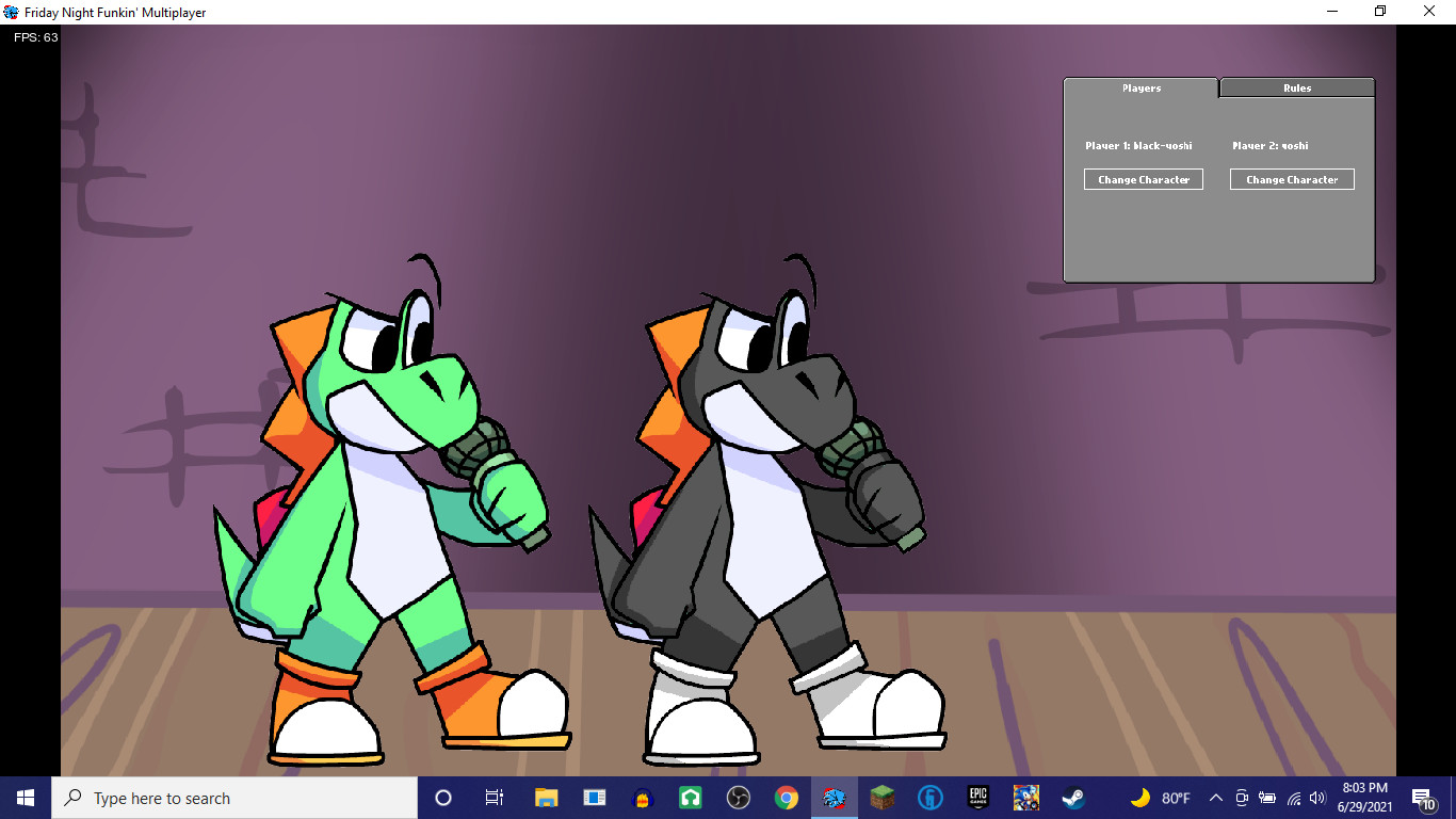 VS Yoshi Compatible with 2 players + Black Yoshi [Friday Night Funkin ...