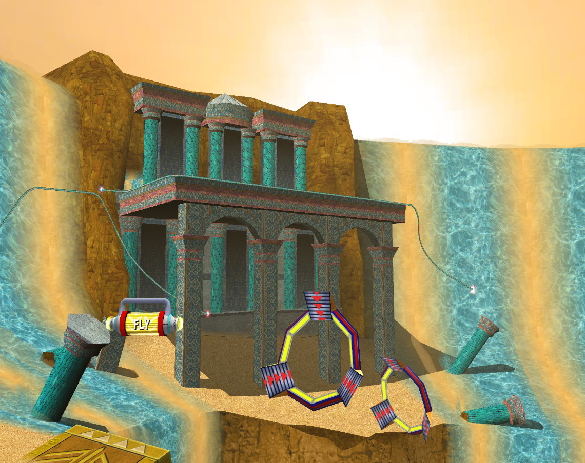 Sand Oasis / Dino Jungle over Sand Ruins Mod for Sonic Riders (GameCube ...