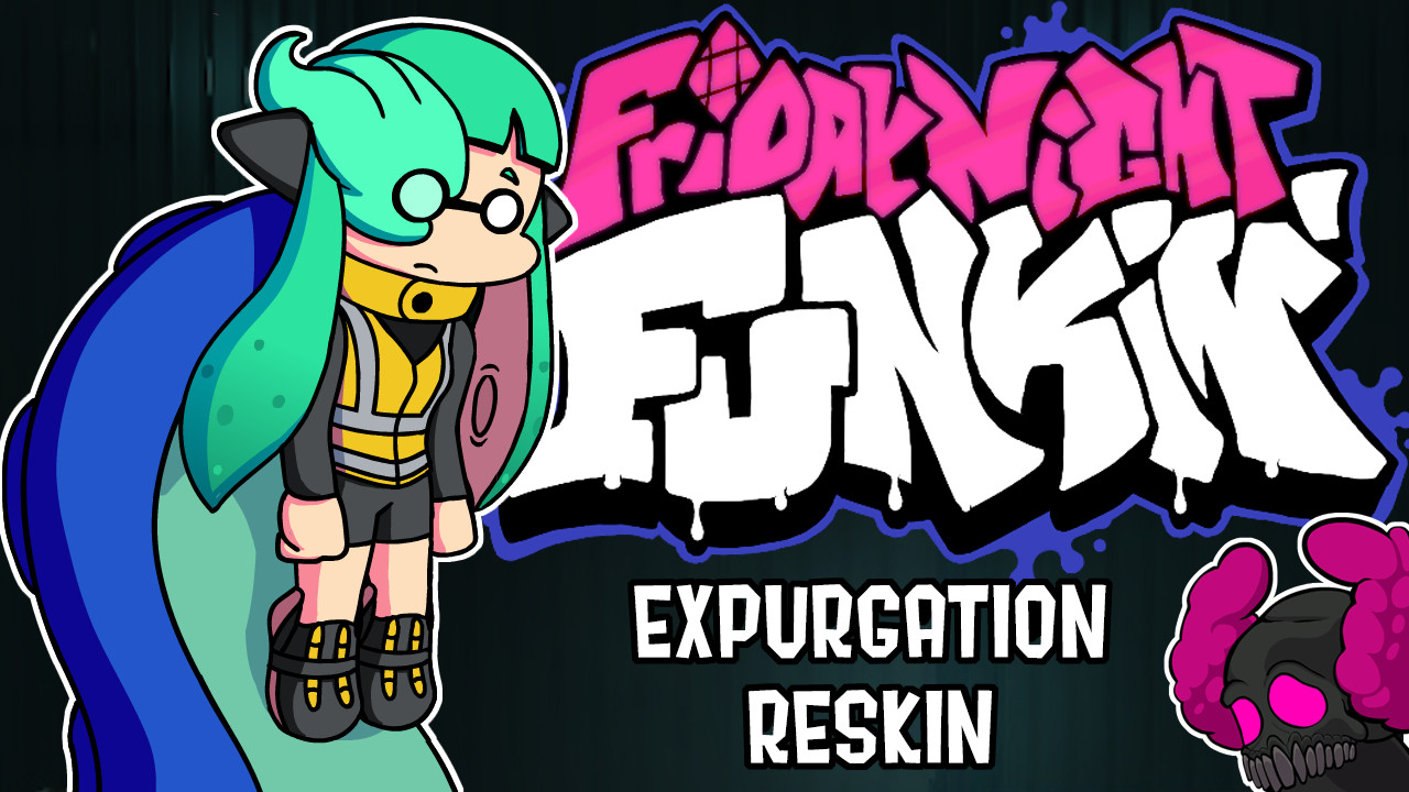 Expurgation Splatoon Reskin Mod for Friday Night Funkin' | FNF Mods