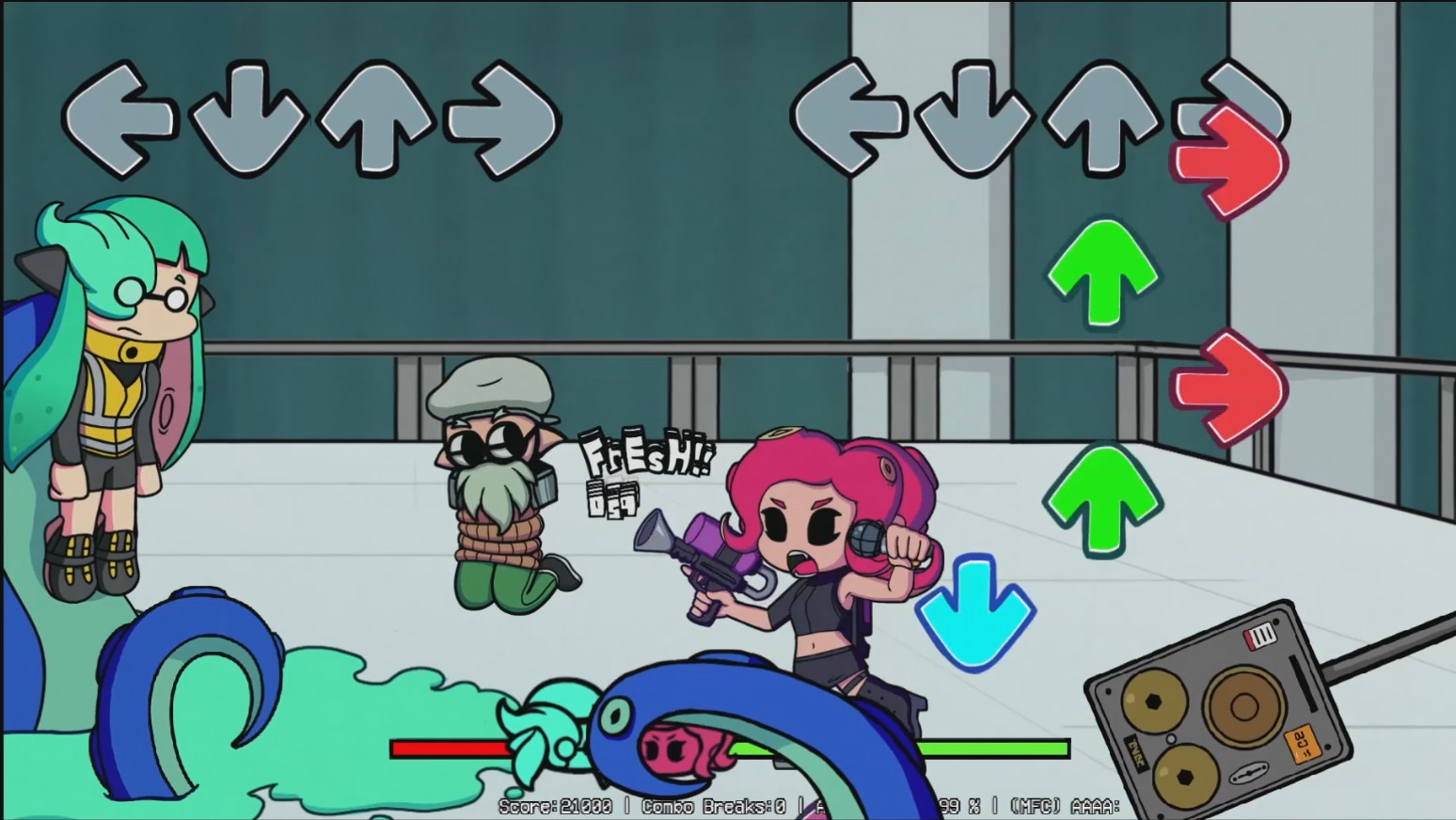 Expurgation Splatoon Reskin Mod for Friday Night Funkin' | FNF Mods