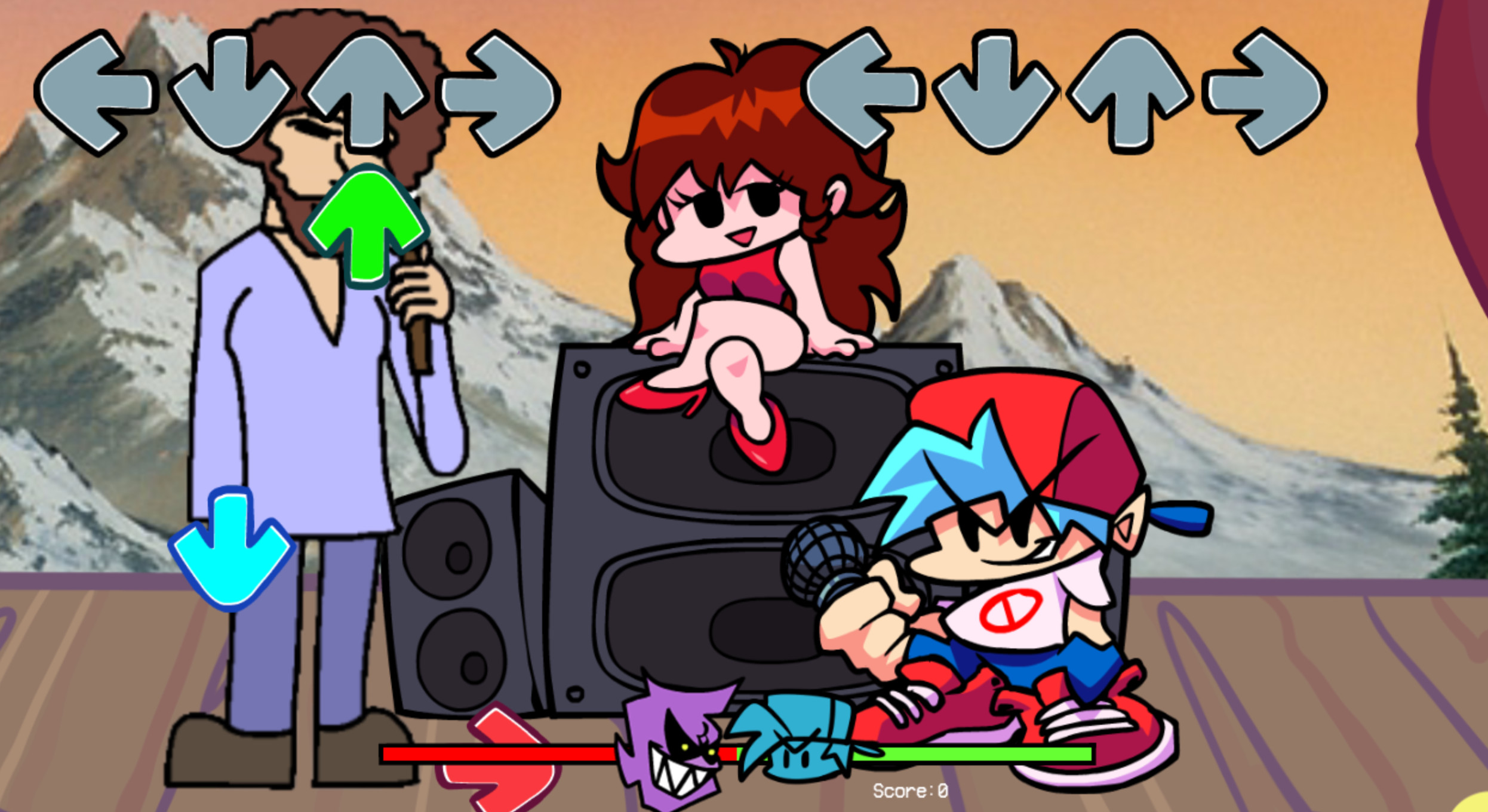 Bob Ross Full Week (Custom) [Friday Night Funkin'] [Mods]