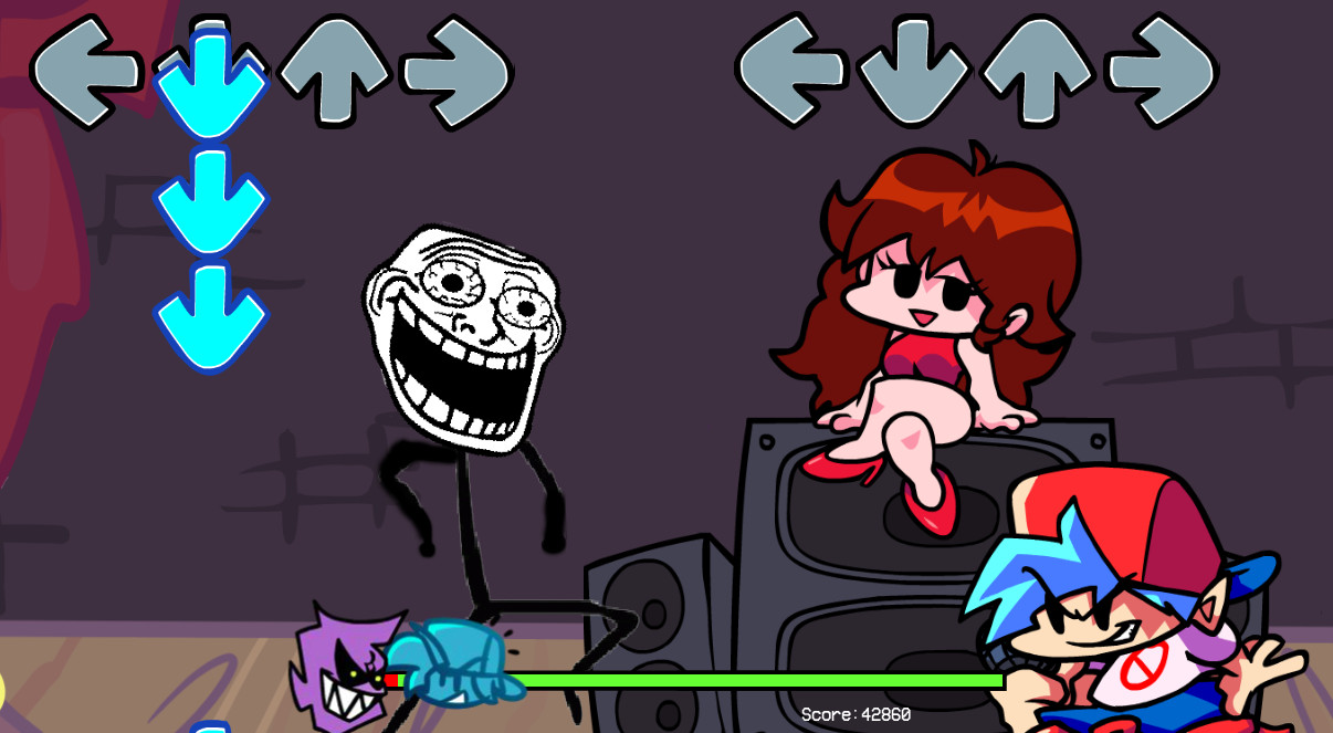 Troll Face Fnf Mod for Friday Night Funkin' | FNF Mods