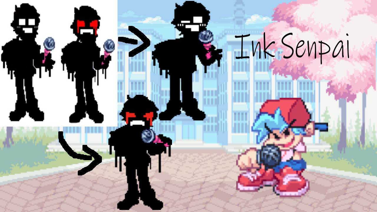 Ink Senpai Mod for Friday Night Funkin' | FNF Mods
