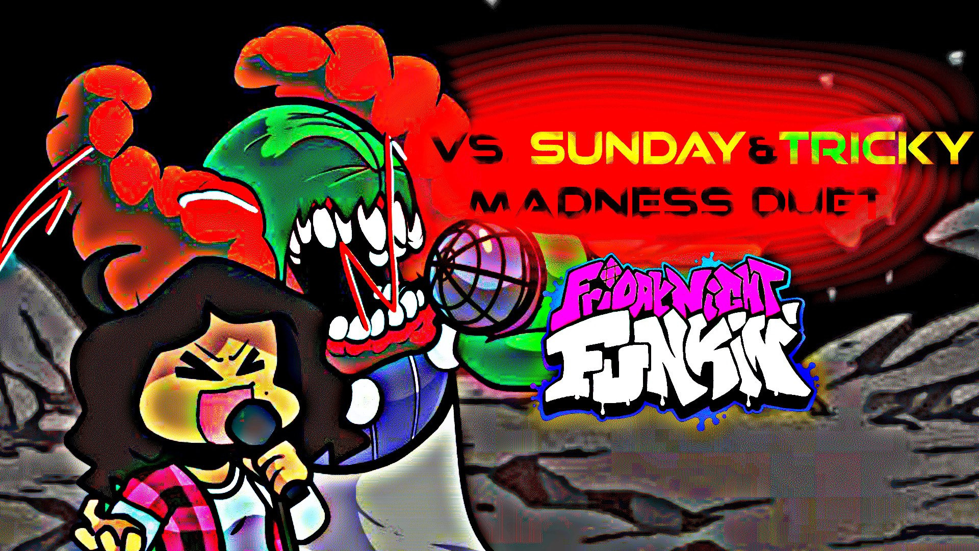 Tricky & Sunday VS BF Mod for Friday Night Funkin' | FNF Mods