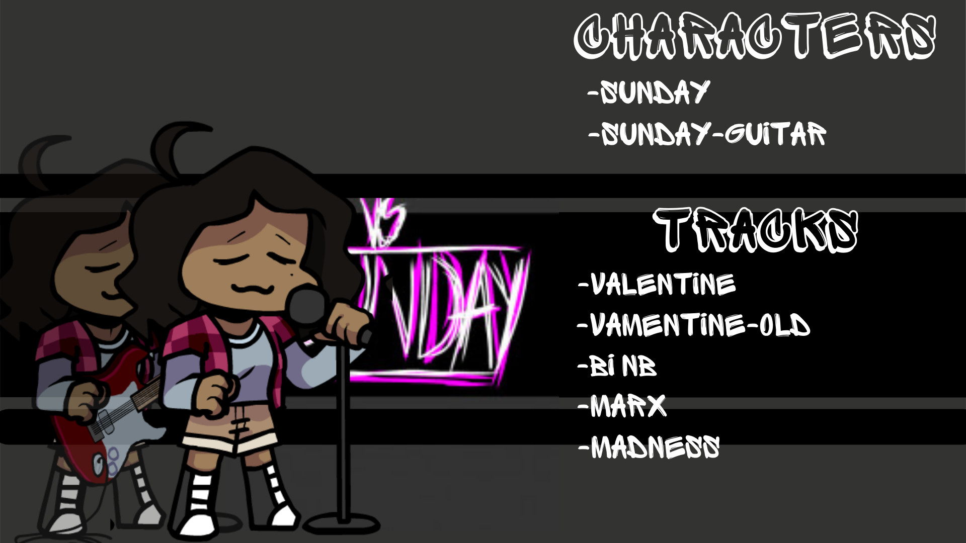 Sunday compatible with 2 player mod Mod for Friday Night Funkin' | FNF Mods