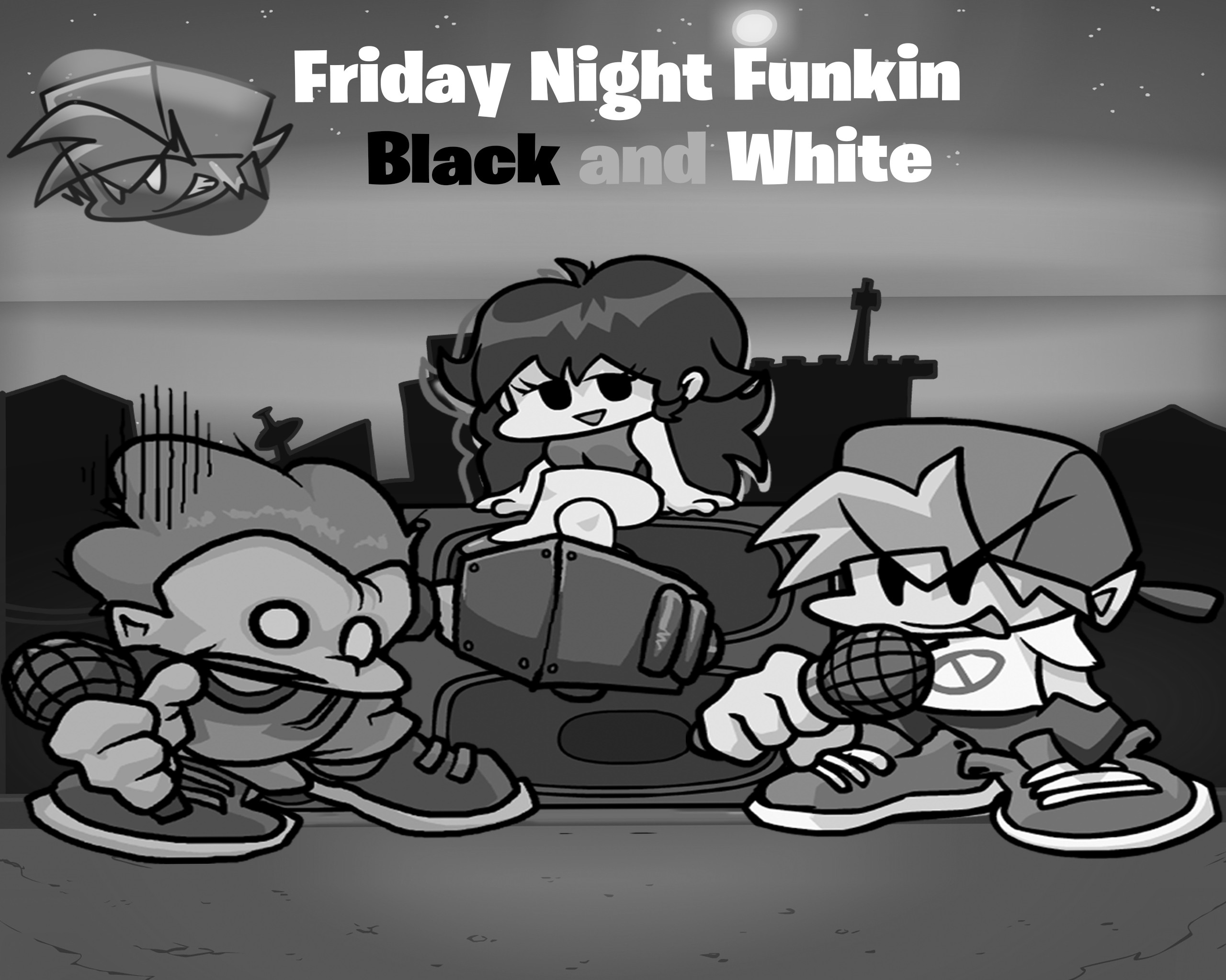 Friday Night Funkin Black and White Mod for Friday Night Funkin' | FNF Mods