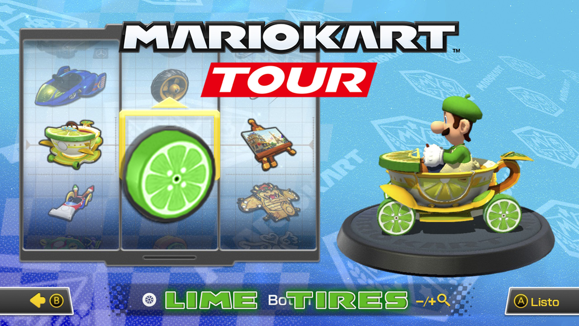 Lime Tires from MKT Mod for Mario Kart 8 Deluxe | MK8D Mods
