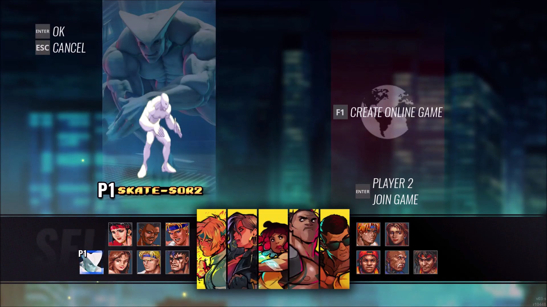 Twelve (Street Fighter) over SOR2 Skate [Streets of Rage 4] [Mods]