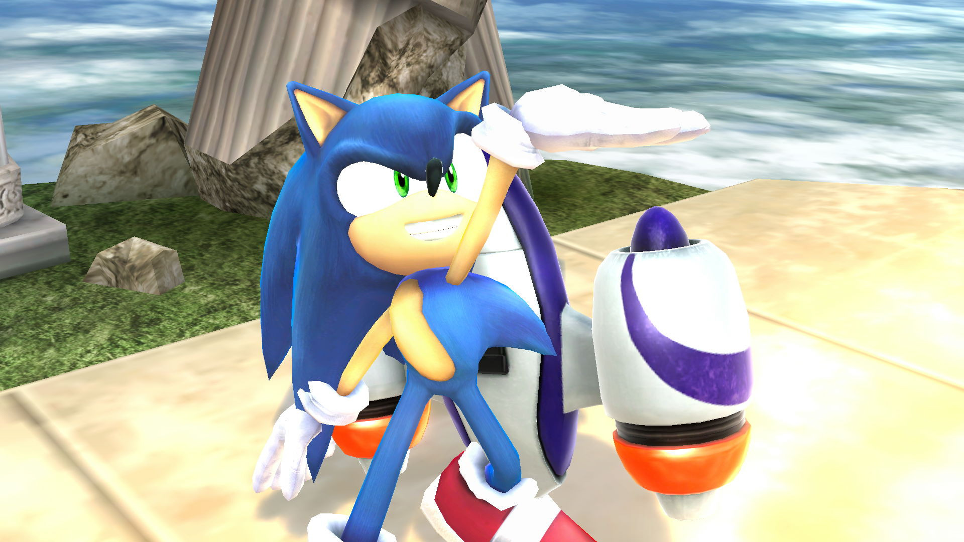 Brawl Sonic (Model Import) [Super Smash Bros. (Wii U)] [Mods]
