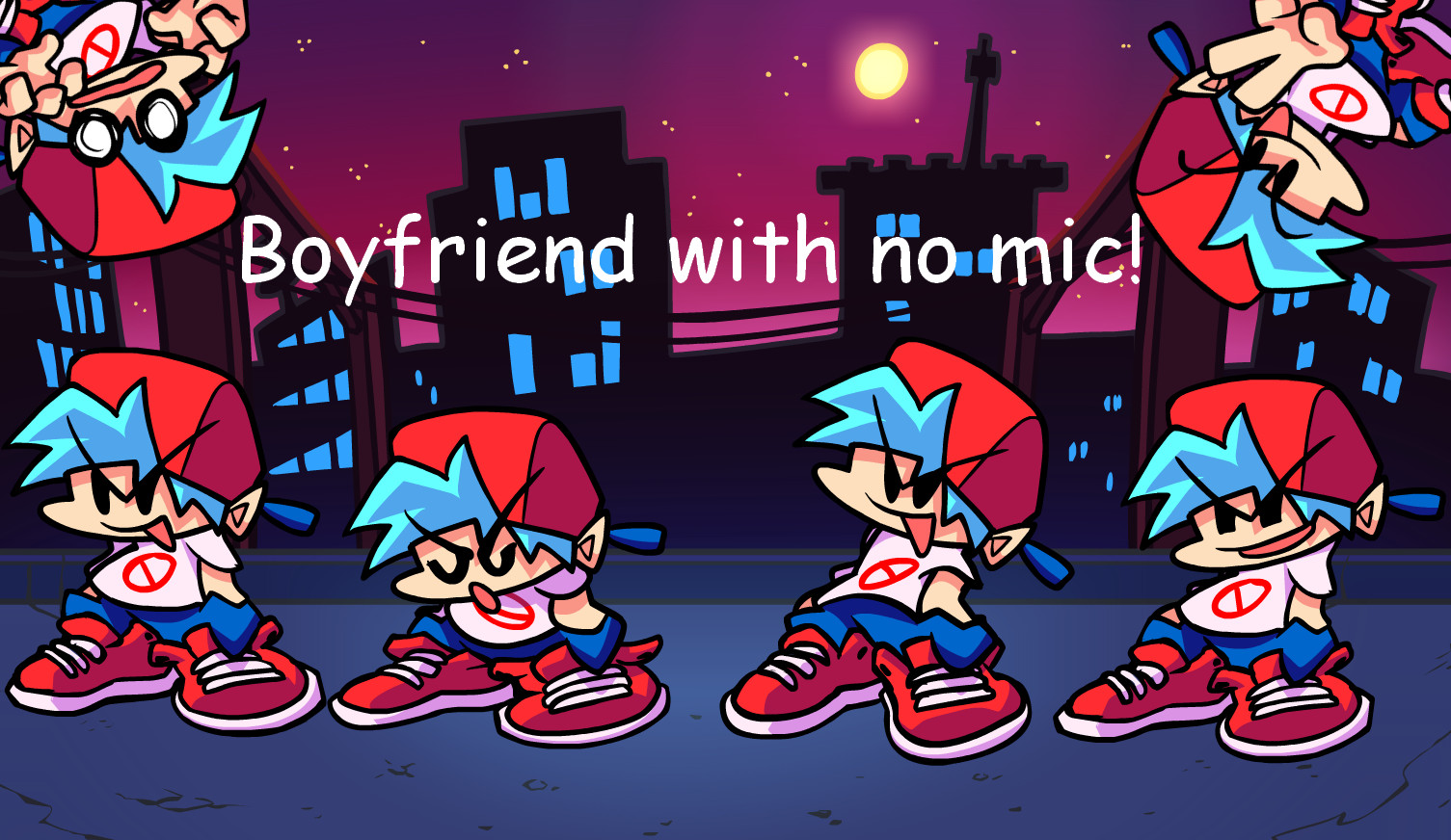 Boyfriend with no mic! Mod for Friday Night Funkin' | FNF Mods