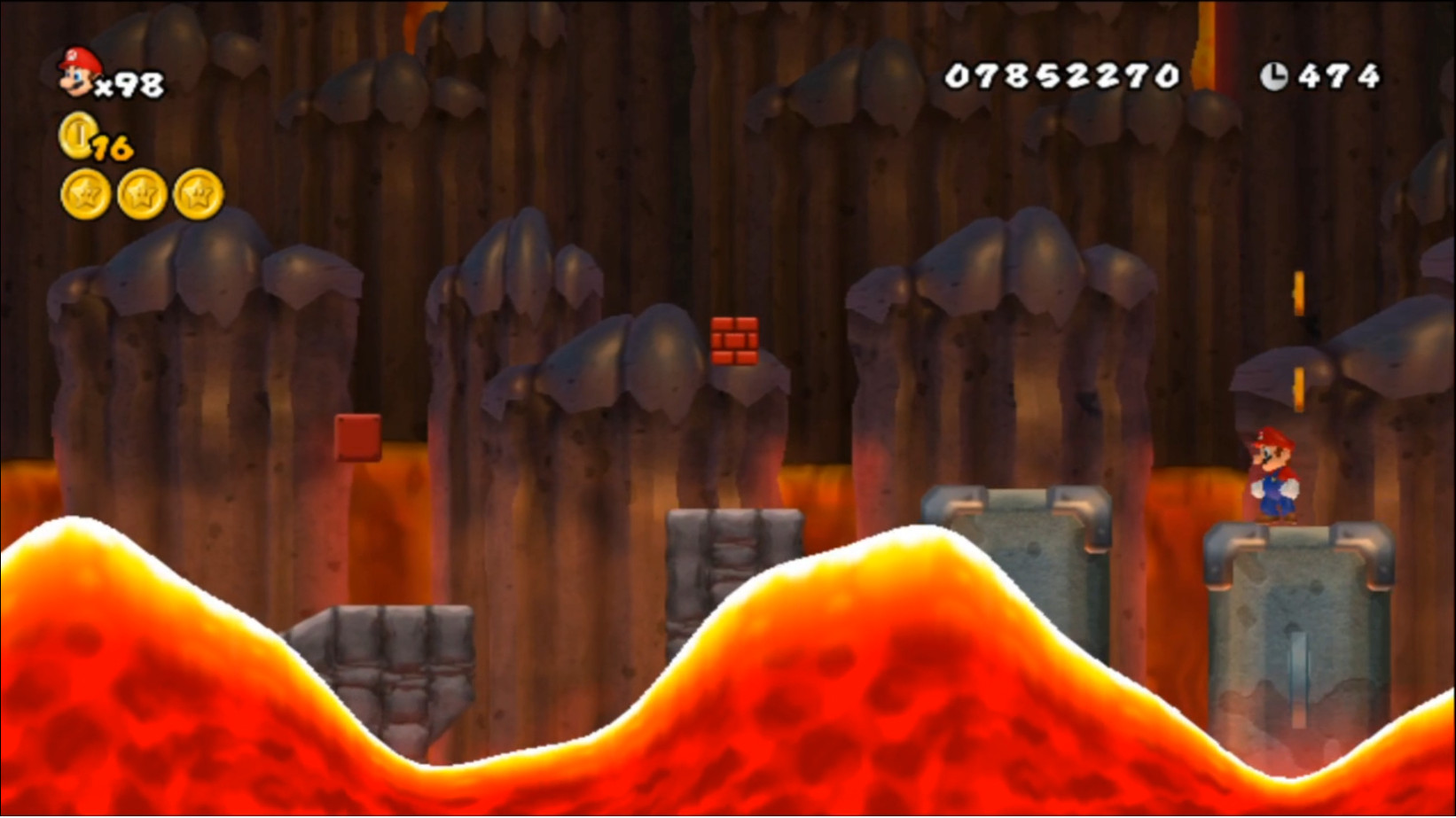 Escape From Lava Cavern Mod for New Super Mario Bros. Wii | NSMBW Mods