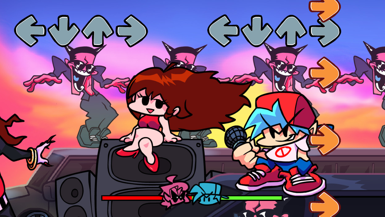 Orange Right Notes Mod for Friday Night Funkin' | FNF Mods