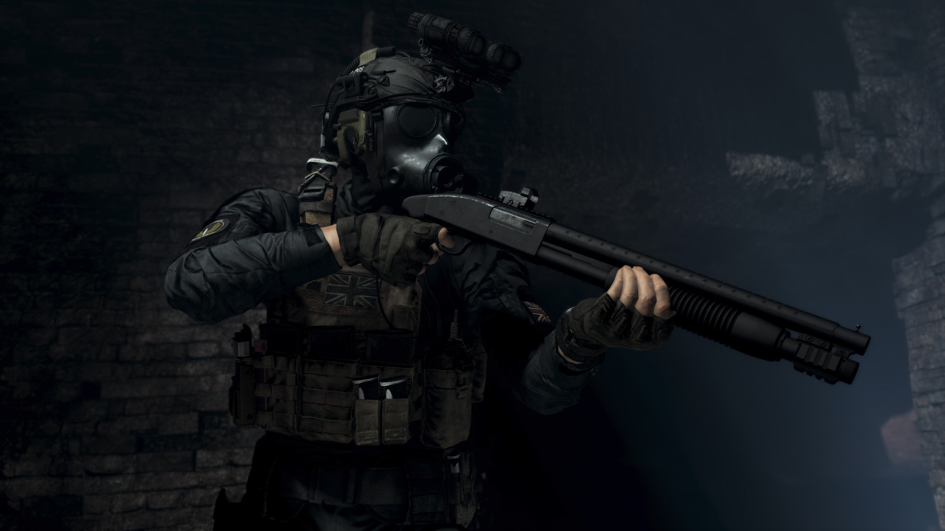 SAS - S10 Gasmask with Balaclava and Scarf Mod for Fallout 4 | FO4 Mods