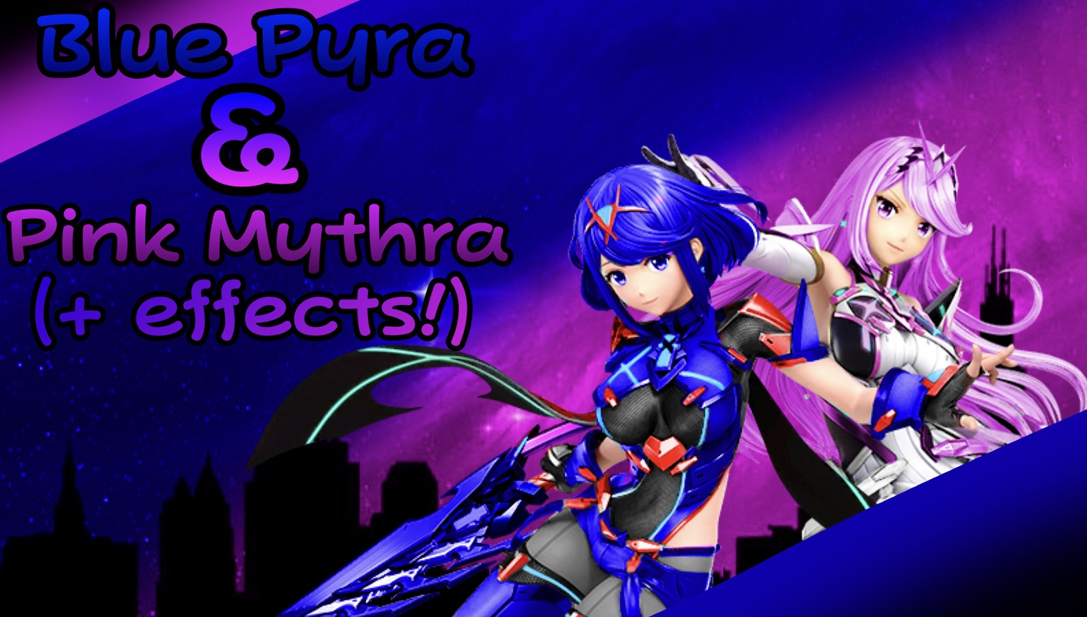 Blue Pyra & Pink Mythra + Blue & Pink Effects Mod for Super Smash Bros ...
