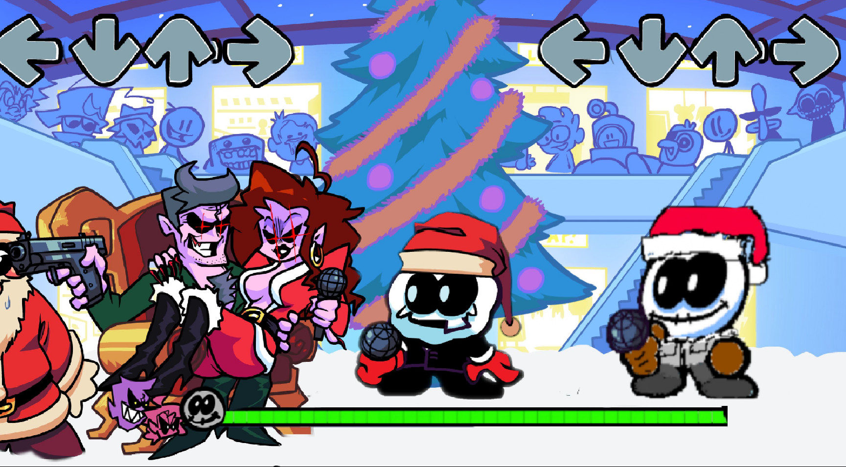 Skid and Pump over BF And GF Mod for Friday Night Funkin' | FNF Mods