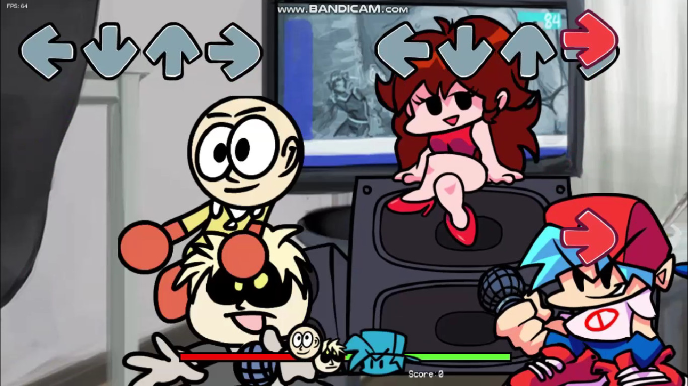 Saitama and Genos over Spooky Kids Mod for Friday Night Funkin' | FNF Mods