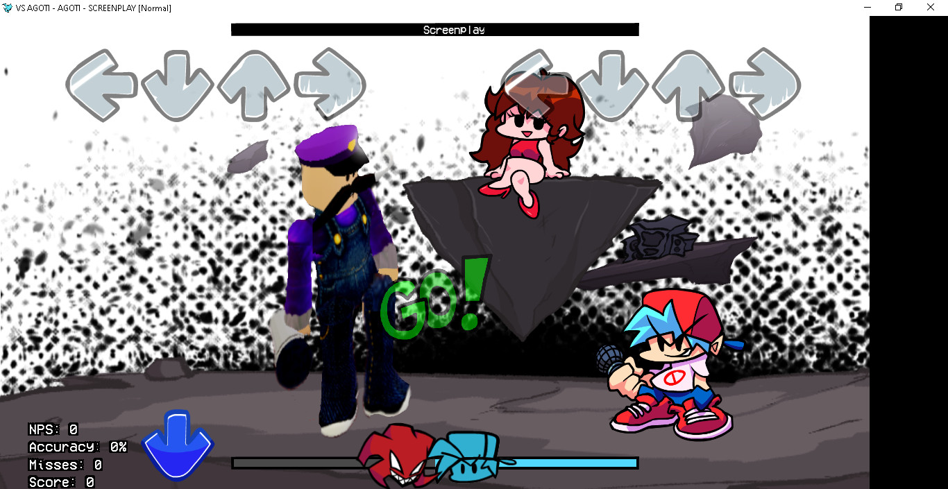 Waluigi AGOTI Roblox [Friday Night Funkin'] [Mods]