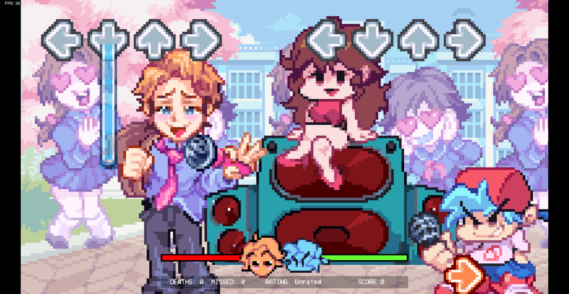 Girlfriend with new speakers Mod for Friday Night Funkin' | FNF Mods