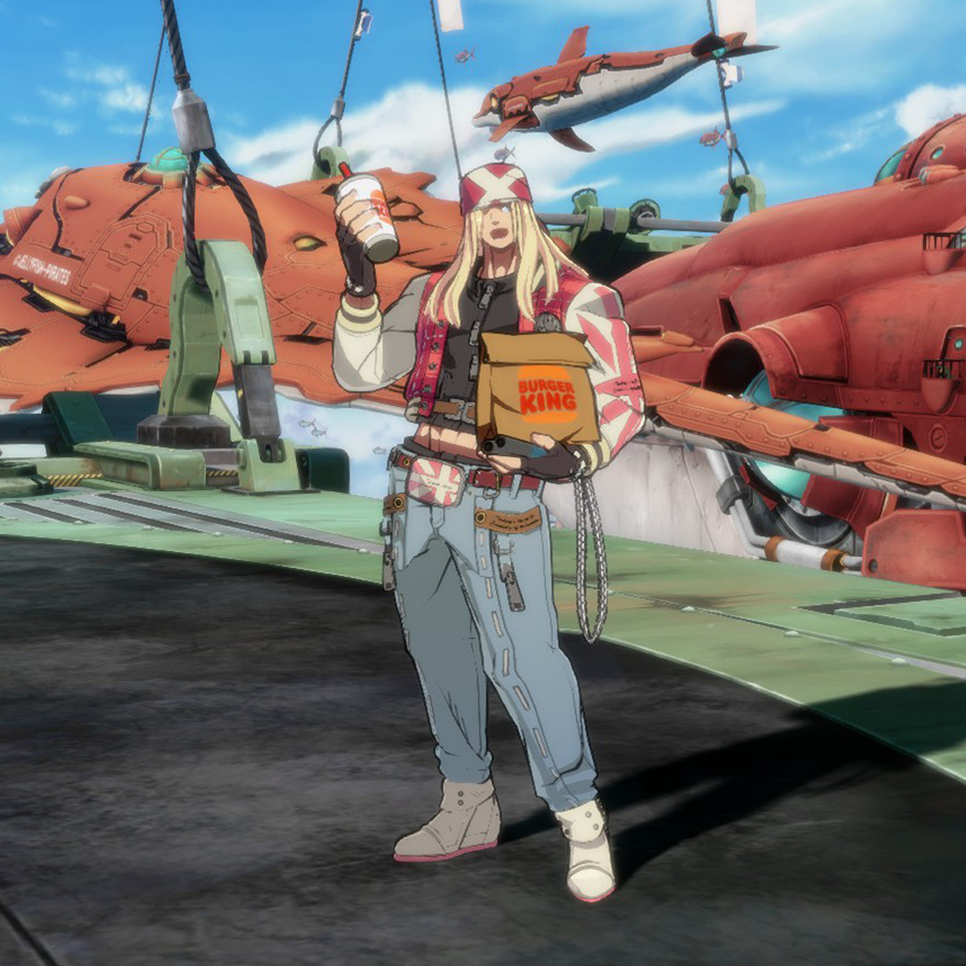 Axl Burger King bag and drink(1-4,8) [GUILTY GEAR -STRIVE-] [Mods]