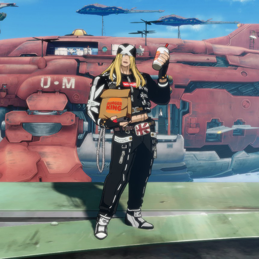 Axl Burger King bag and drink(1-4,8) [GUILTY GEAR -STRIVE-] [Mods]