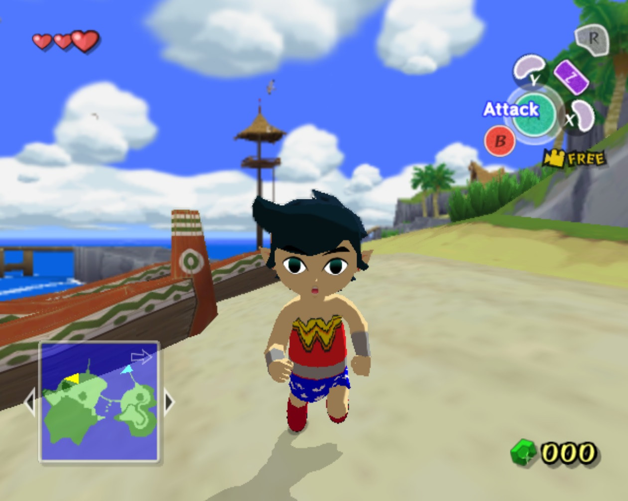 Wonder Woman skin draft [The Legend of Zelda: The Wind Waker] [Mods]