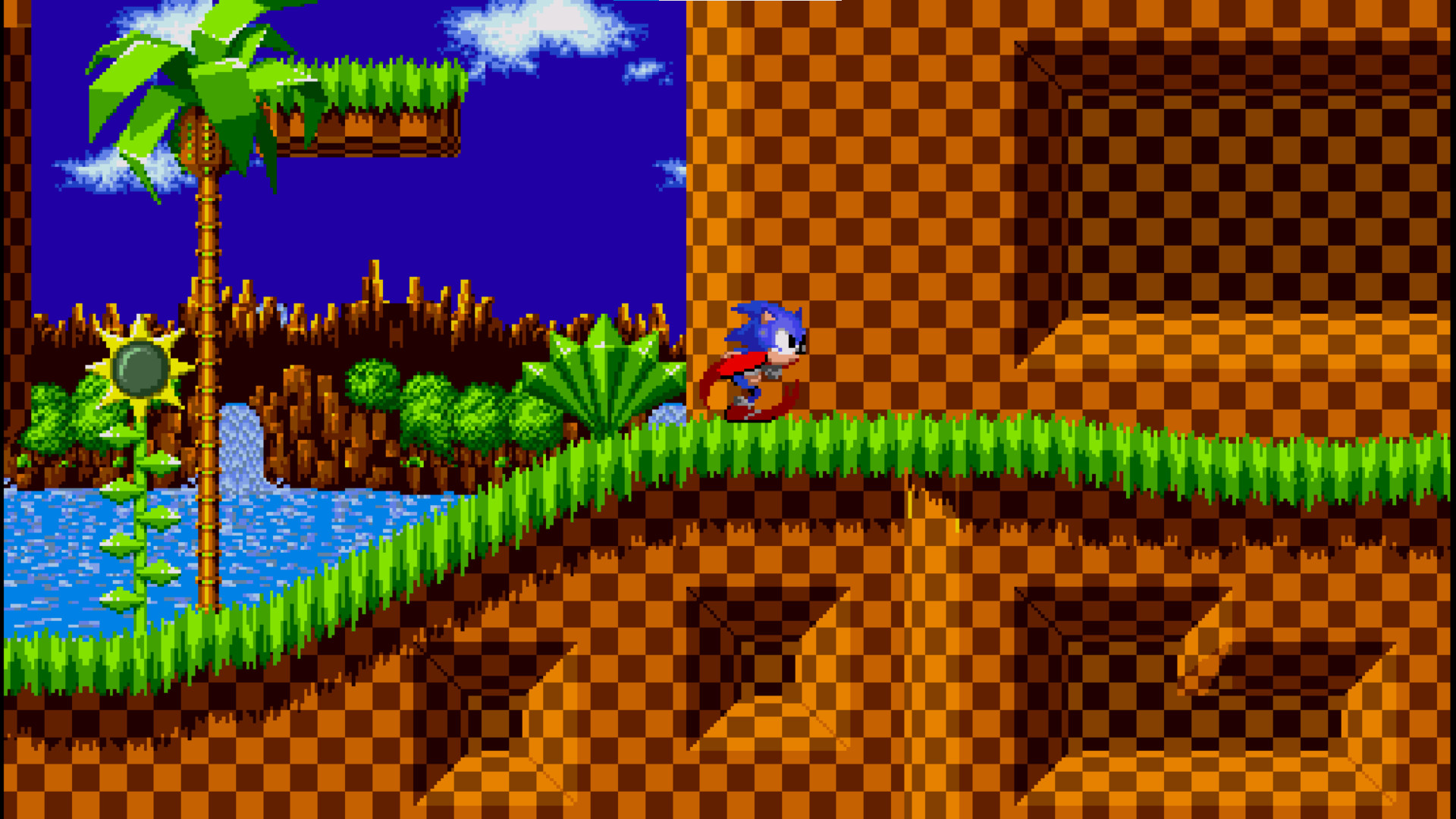 Sonic 2 Sonic Sprites with a Palette Mod for Sonic the Hedgehog (2013 ...