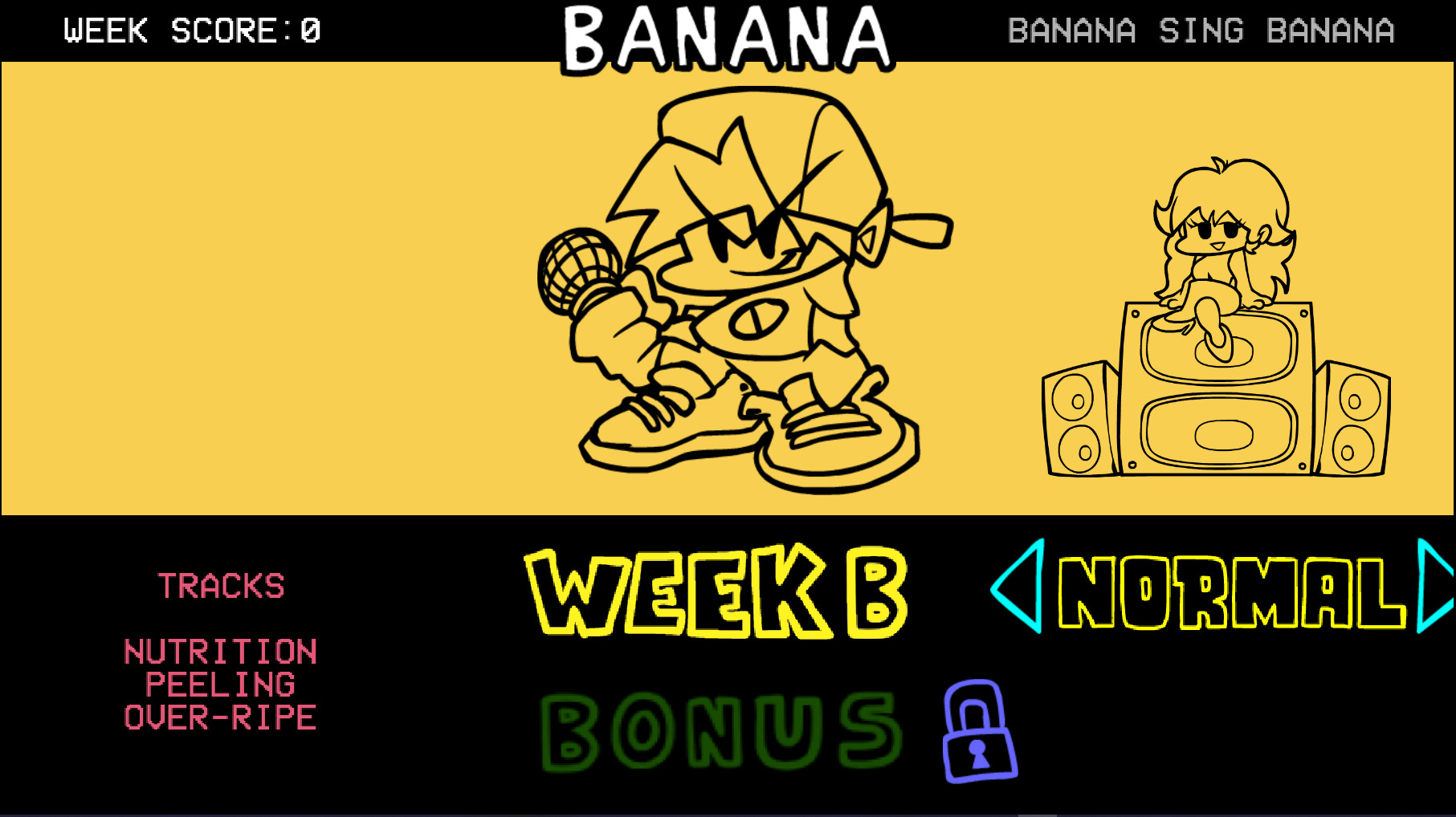 V.S. Banana - Full Week (+Bonuses!) Mod for Friday Night Funkin' | FNF Mods