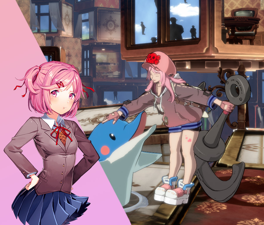 Natsuki (DDLC) Over May Color 8 Mod for GUILTY GEAR -STRIVE- | GGST Mods